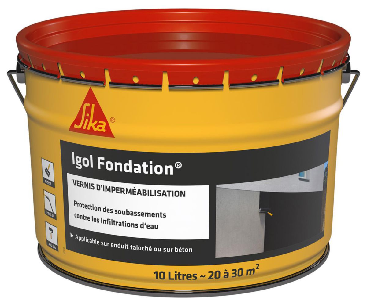 Enduit bitumineux d'imperméabilisation Igol Fondation - bidon de 10 l – DEMKAR